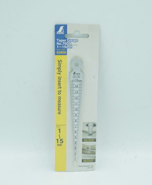 Shinwa taper gauge 1-15mm gauge 700A | Shop.com.mm