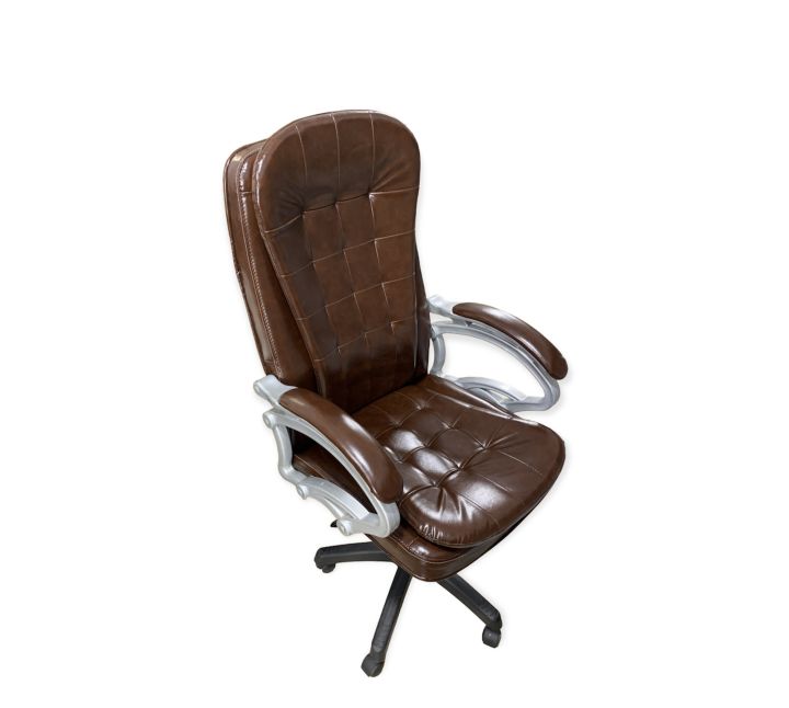 Office revolving /boss /computer chair(colour black and brown) | Daraz.pk