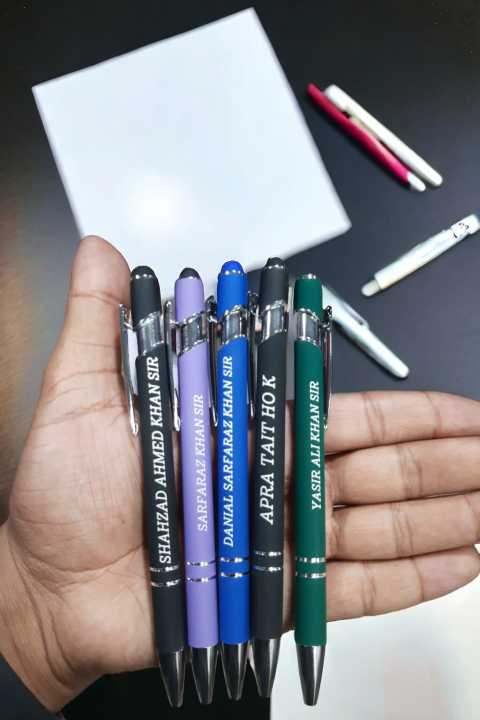 Customized Metal Pens with Name and Logo Printing. Gift Items Pens ...