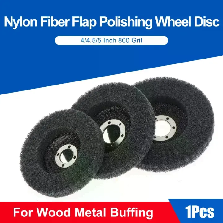1Pcs 4/4.5/5 Inch Nylon Fiber Flap Polishing Wheel Disc Angle Grinder ...