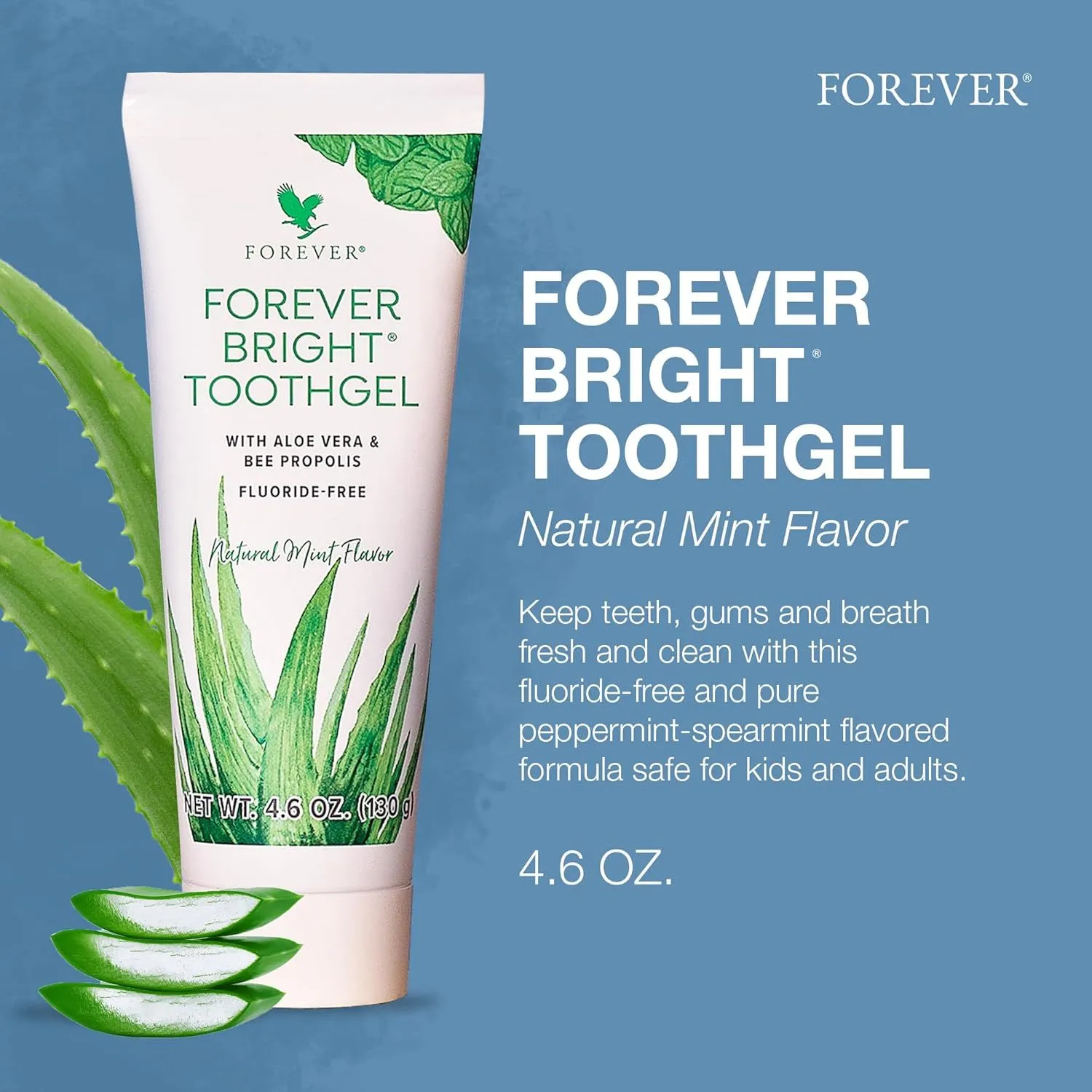 Forever Bright Aloe Vera Toothgel 130 G Oral Care Natural Whitening ...