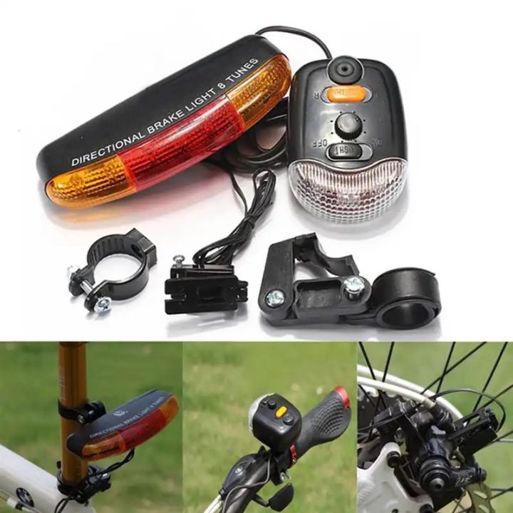 Bicycle Brake Light With Horn Signal Light Tail Light Waterproof Cycling Safety Warning Light Daraz.lk