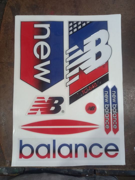 2024 NB Latest Edition For Blue And Red Cricket Bat Stickers Latest 3D ...