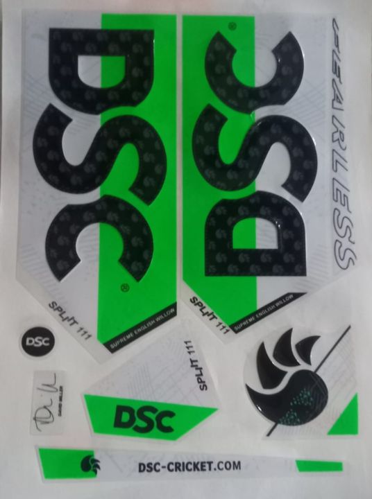 New 3B 2024 DSC GREEN Edition Cricket Bat Sticker For Professional ...