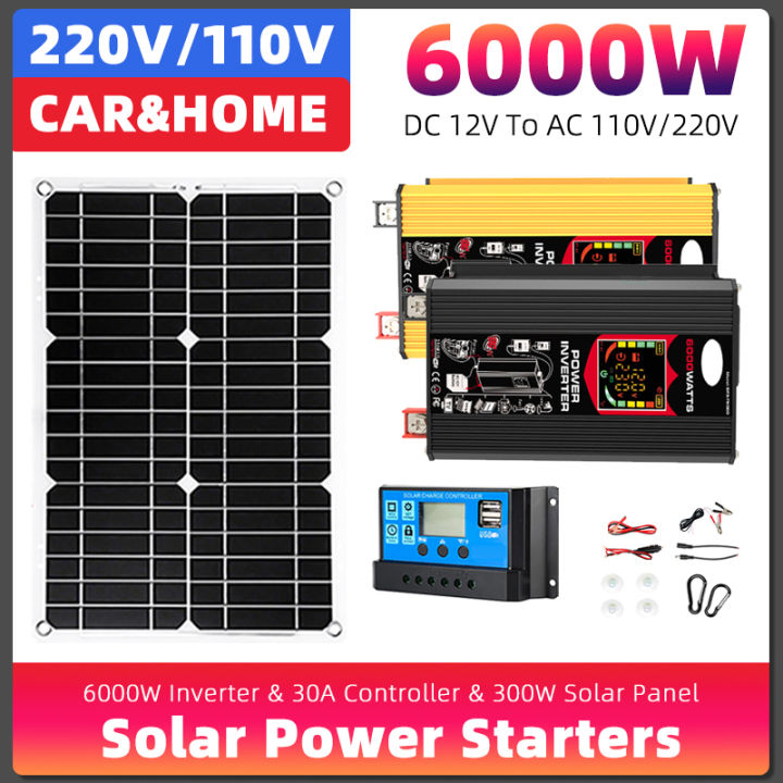 6000W Solar Series System Combination Inverter Controller Solar Panel ...