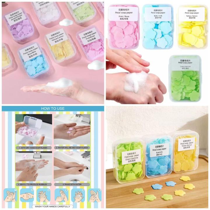 Portable Paper Soap Box | Travel Mini Soap Sheets for Hand Washing ...