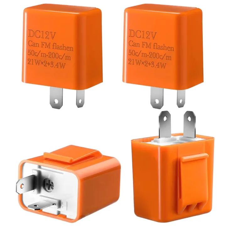 2 Pin LED Flasher Relay 12V Adjustable Frequency of Turn Signals ...