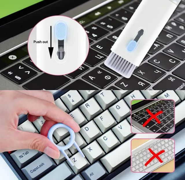 7-in-1 Computer Keyboard Cleaner Brush Kit Earphone Cleaning Pen for ...