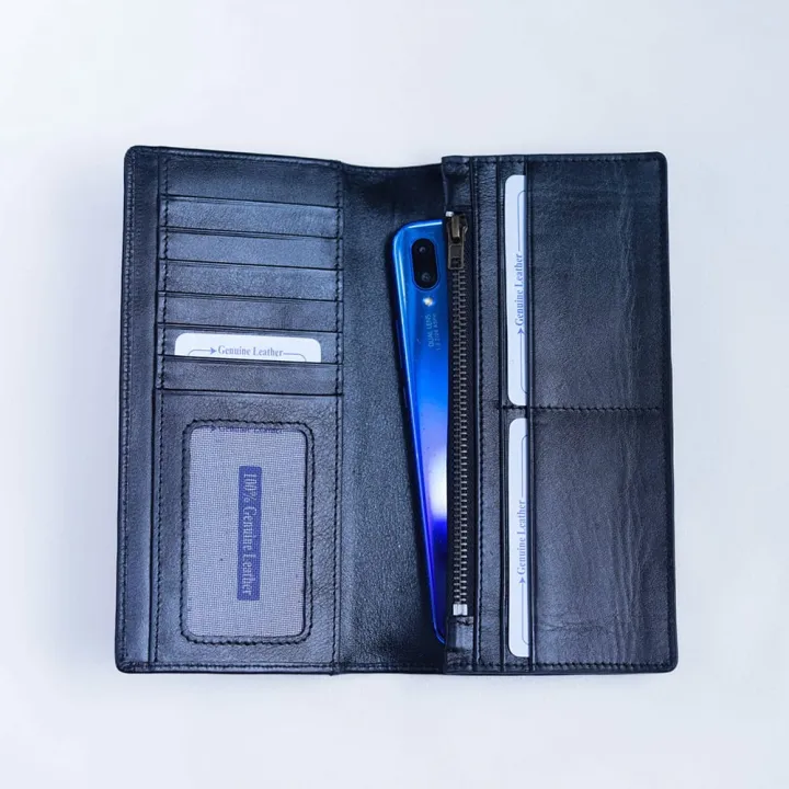 New Large Capacity Long Men's Wallet Vertical Thin Orginal Leather ...
