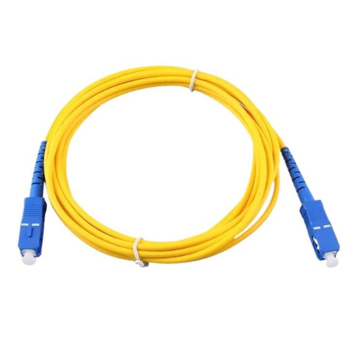 SC UPC to SC UPC 3 Meter Fiber Patch Cable, Blue Connector Patch Cord ...
