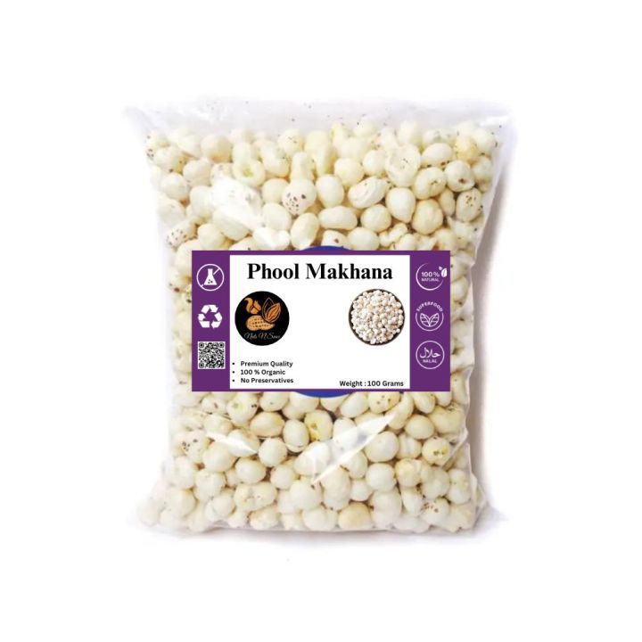 Phool Makhana Phol makhane Makhany Makhanay Makana Foxnuts Fox Nut 100 ...