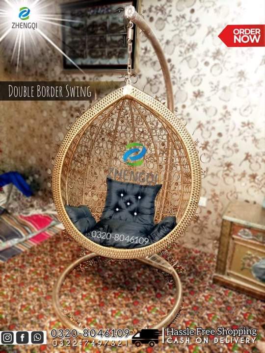 New Swing Chair Jhoola, Single & Double, Macrame Jhula, Hanging, COD ...
