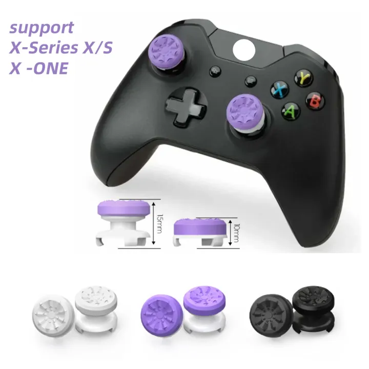 NEW 2pcs xbox one Performance Thumb Grip Caps Silicone Analog Stick ...