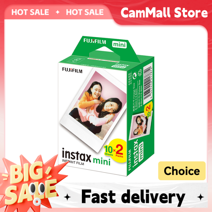 10/20 sheets Fujifilm Instax Mini White Edge Films Photo Paper Films ...