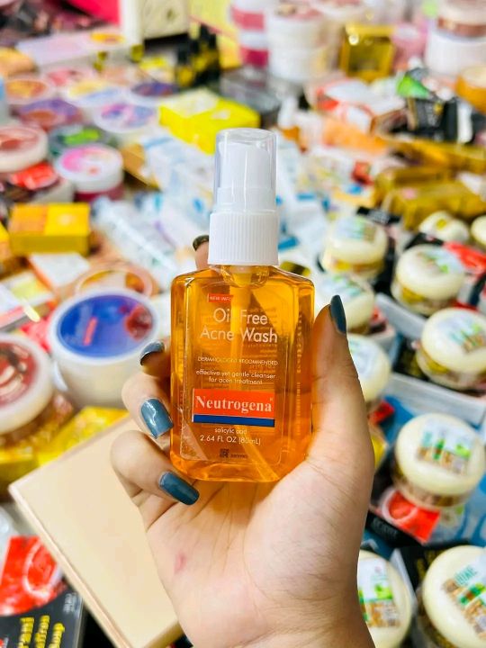 Neutrogena Oil Control Acne Wash Facial Cleanser Facewash - 80ml ...