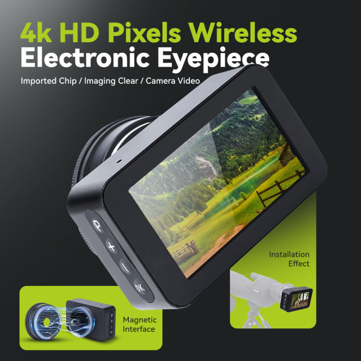 3 inch 4K HD Digital Telescope Eyepiece Portable Low Light Night Vision ...