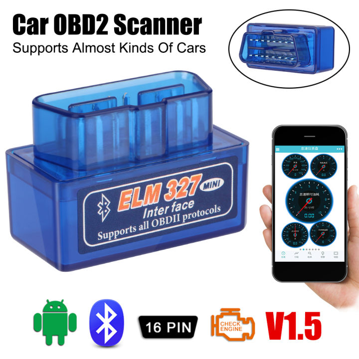 OBD2 Interface Adapter Dual Mode ELM327 Code Reader For IOS/Android ...