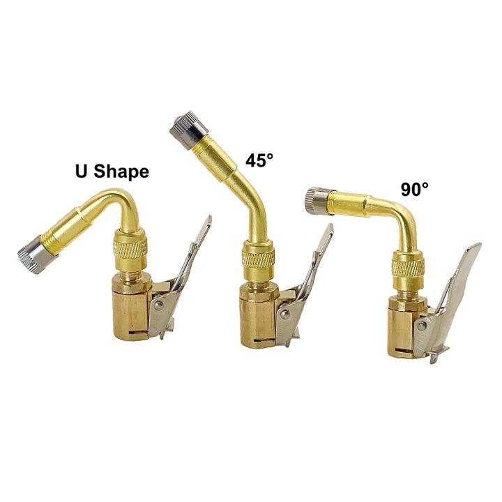 Valve Core Nozzle Extension Rod Set 45°/90°/U Shape Tire Inflation ...