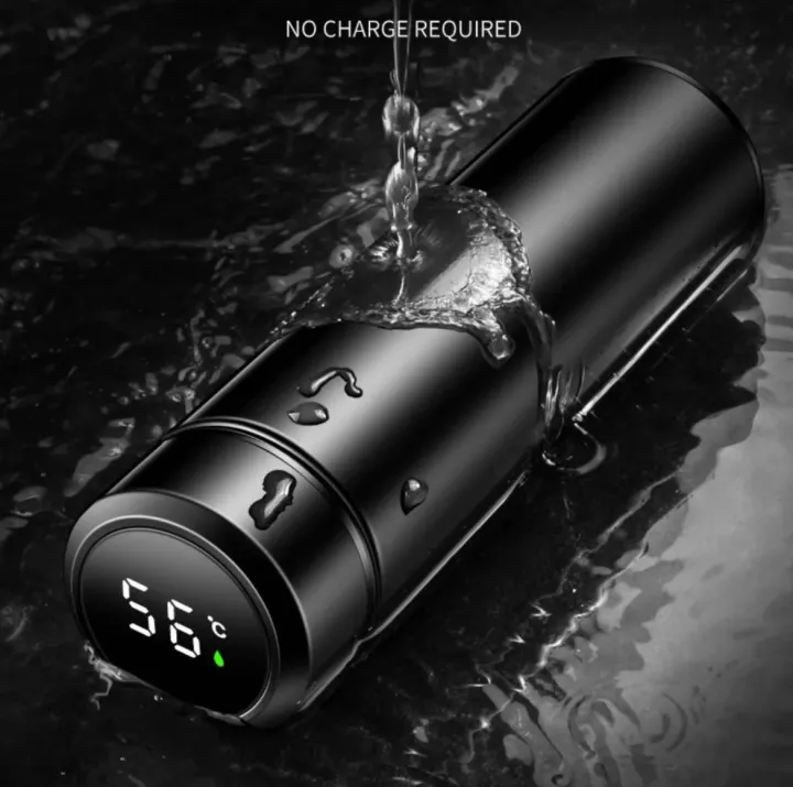 LED Temperature Display Water Bottle, Double Wall Vacuum Insulated ...
