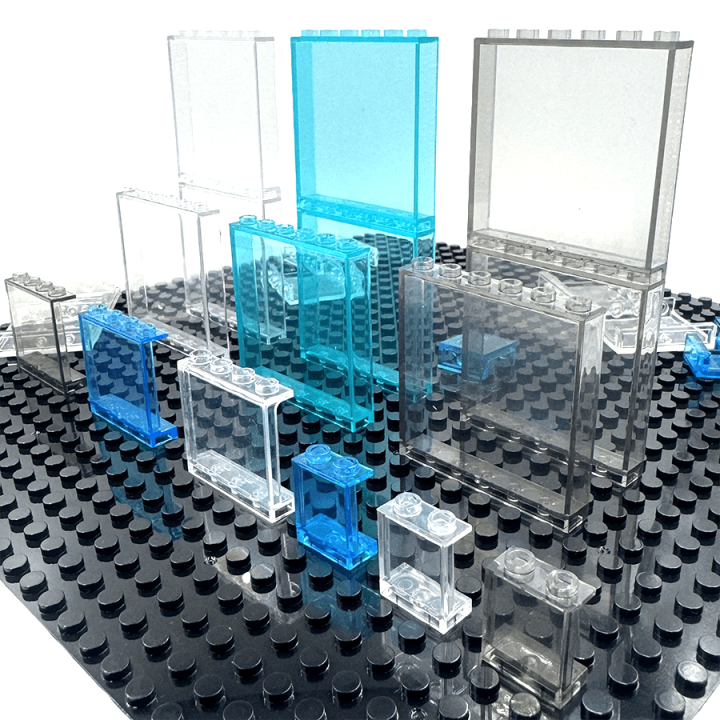 MOC Transparent Brick Window Glass House building block Wall Panel ...