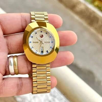 LUXURY RADO DIASTAR WATCH COPY IN GOLDEN COLOR FOR MEN | Daraz.pk