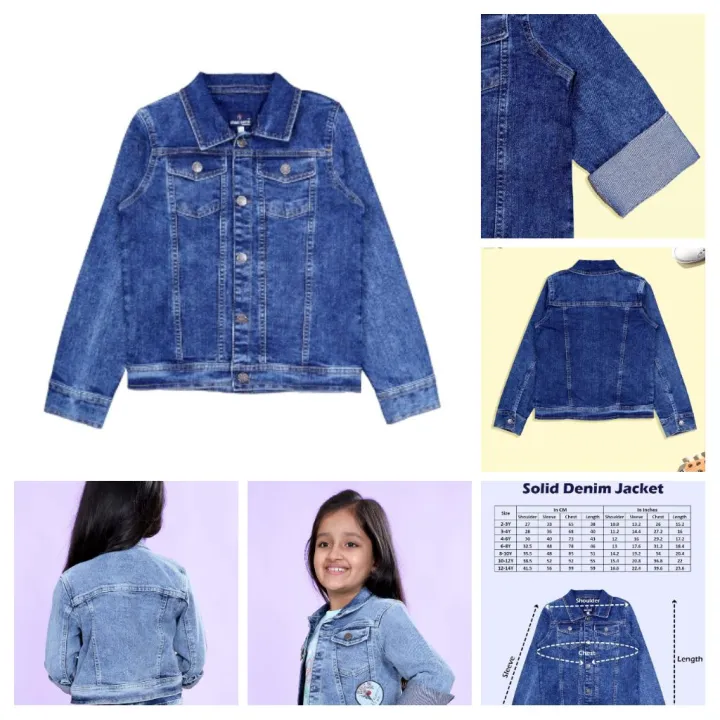 New 2025 comfortable with stylish kids denim jacket | Daraz.pk
