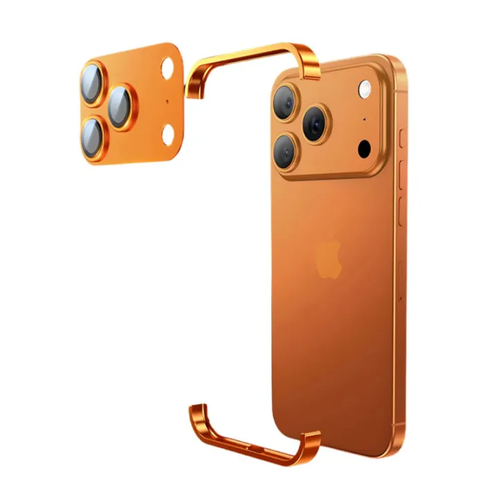 Metal Frameless Bumper with Lens Protection Case for IPhone 17 Air 16 ...