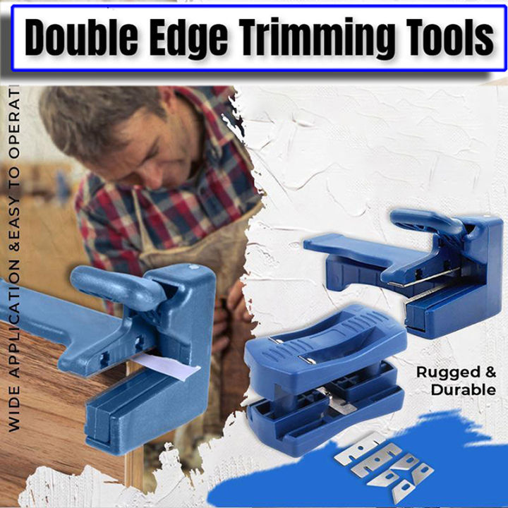 Wood Double Edge Trimmer Side Banding Machine Wood Head Tail Trimming ...