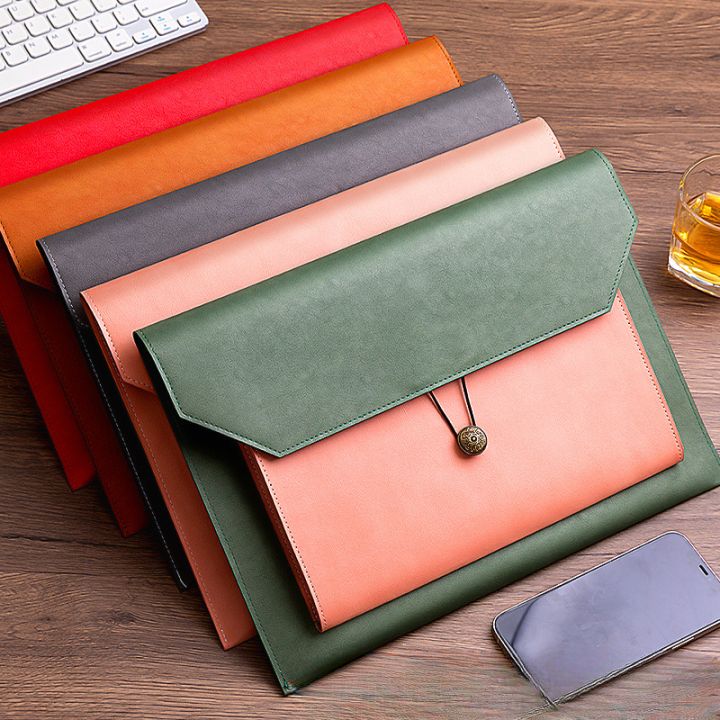 Leather File Bag A4 Paper File Bag Folder Bag Information Business ...