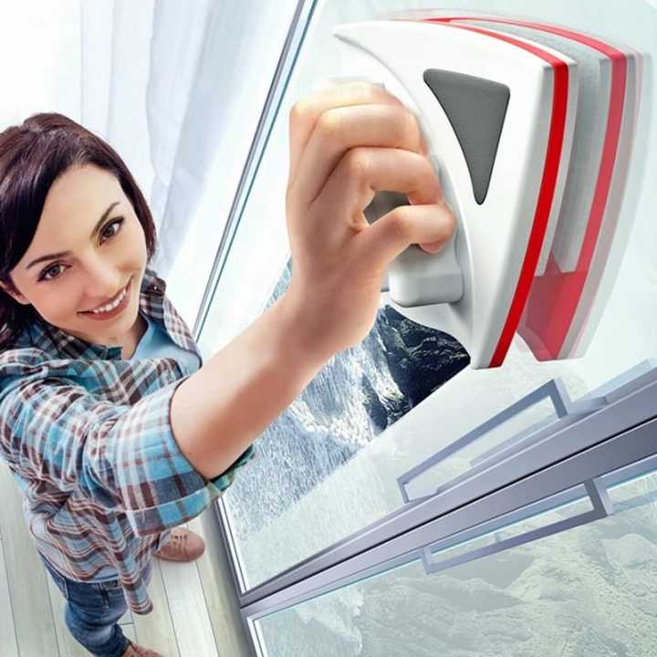 Magnetic double side windows glass cleaner | Daraz.lk