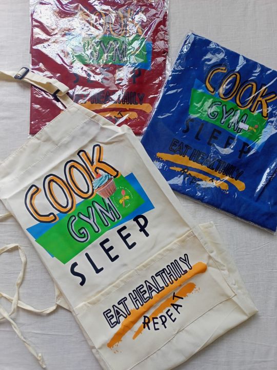 Apron with caption Gym theme | Daraz.pk