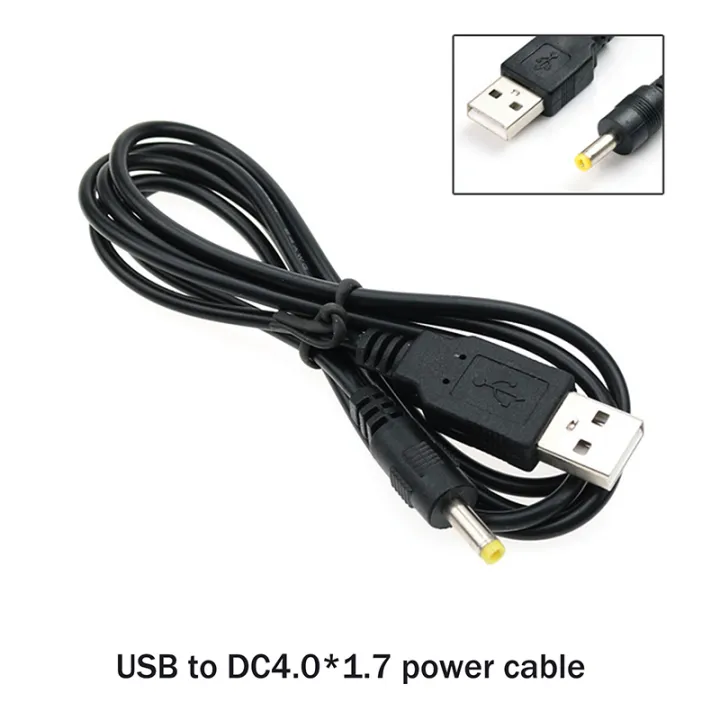 1PC 100CM USB Power Charger Cable DC 4.0mm Plug For 100 110 Game Player ...
