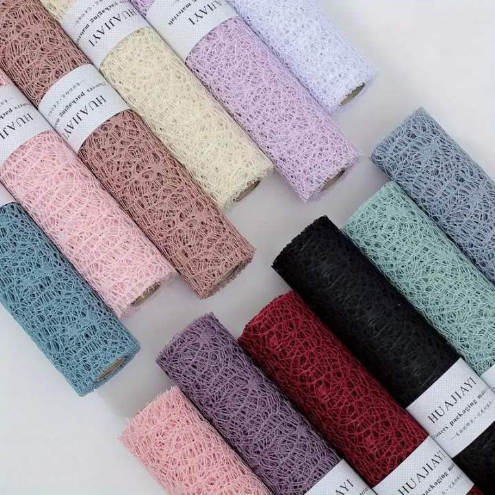 Gift Wrap Paper 50cm*5 Yard Net Yarn Bouquet Packing Material Flower ...