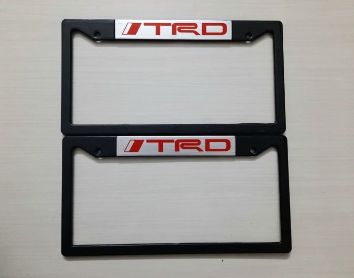 TRD Premium Quality Car License Number Plate Frame - (2 Pis-1 Set ...