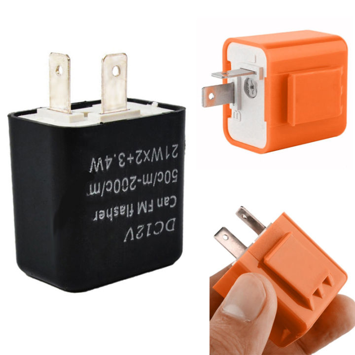 Motorcycle LED Flasher Relay Adjustable Frequency Square Flashing ...