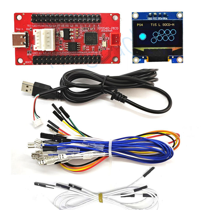 Raspberry Pi Pico Zero USB Board with Encoder for PC PS4 Switch Arcade ...