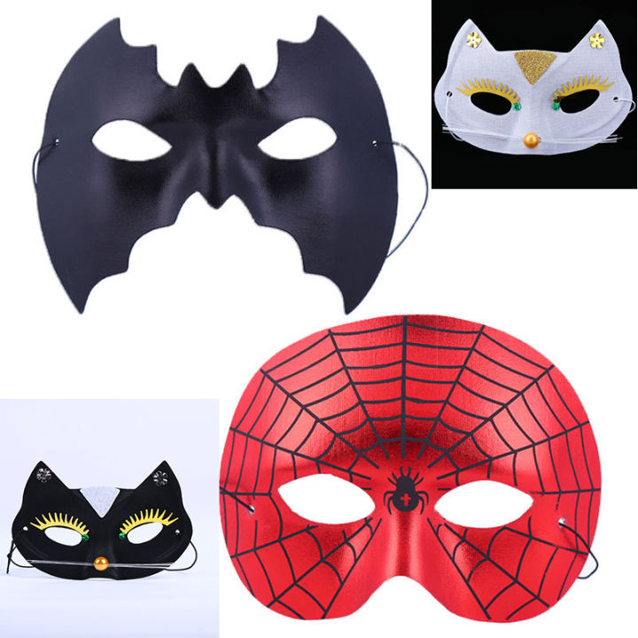Adults Kids Bat Mask Animal Spider Masques Cosplay Anime Superhero ...