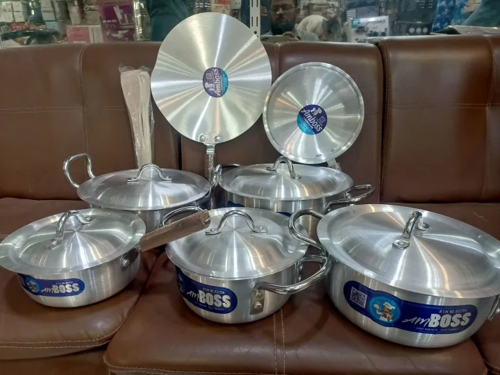 cooking set silver | Daraz.pk