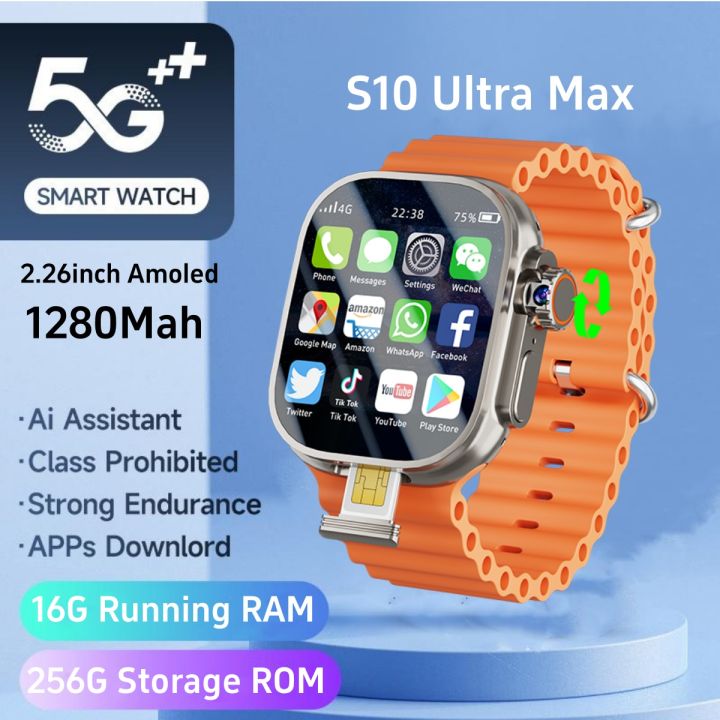 GoldenSpike S10 Ultra Max Smart Watch 5G Android Smartwatch With 2.26 ...