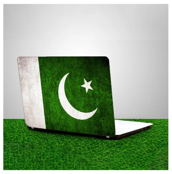 Pakistan Flag Laptop Back Skin Sticker-Laptop Back Skin-Laptop Skin ...