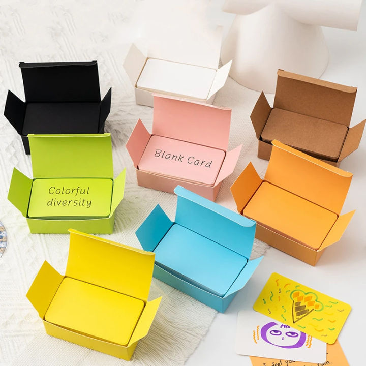 100 Pieces Black Cards White Blank Card Christmas Valentine's Day DIY ...