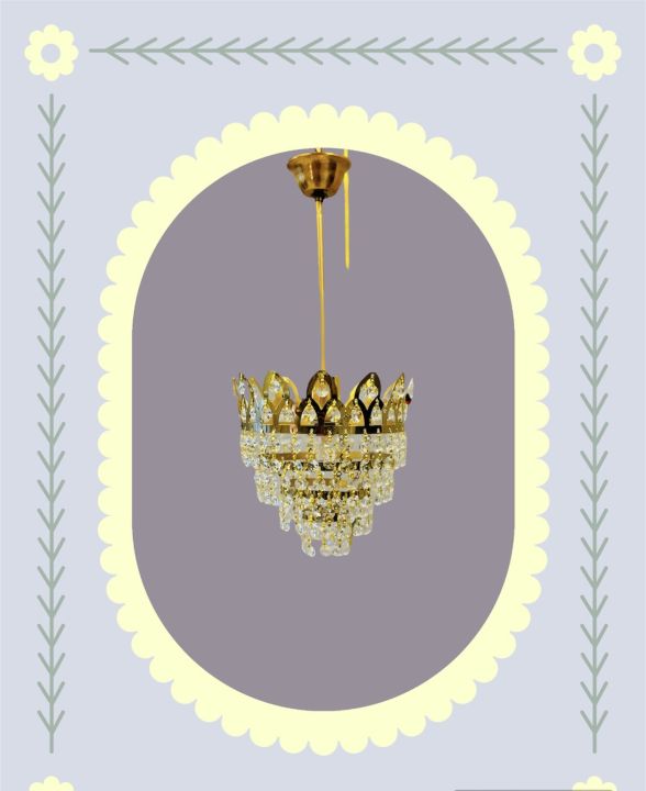 Imported Hanging Fanoos | Hanging Light | Crystal SS Chandelier Pure ...