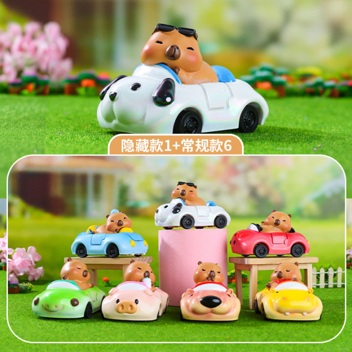 New Capybara Car Blind Box Simulation Mini Capibara Action Figures Doll ...