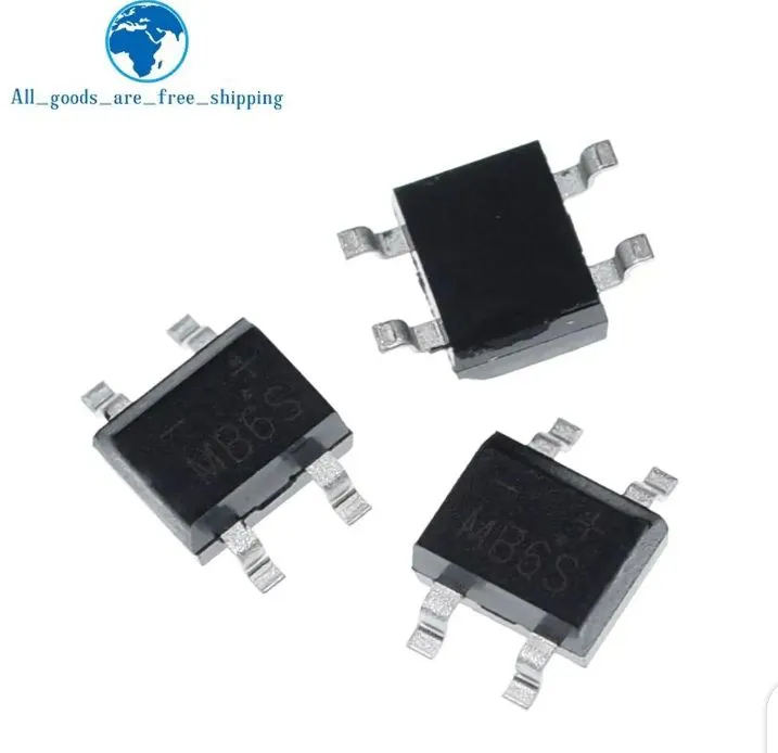 10pcs 600V 0.5A SOP-4 SMD rectifier diode bridge mb6s | Daraz.pk