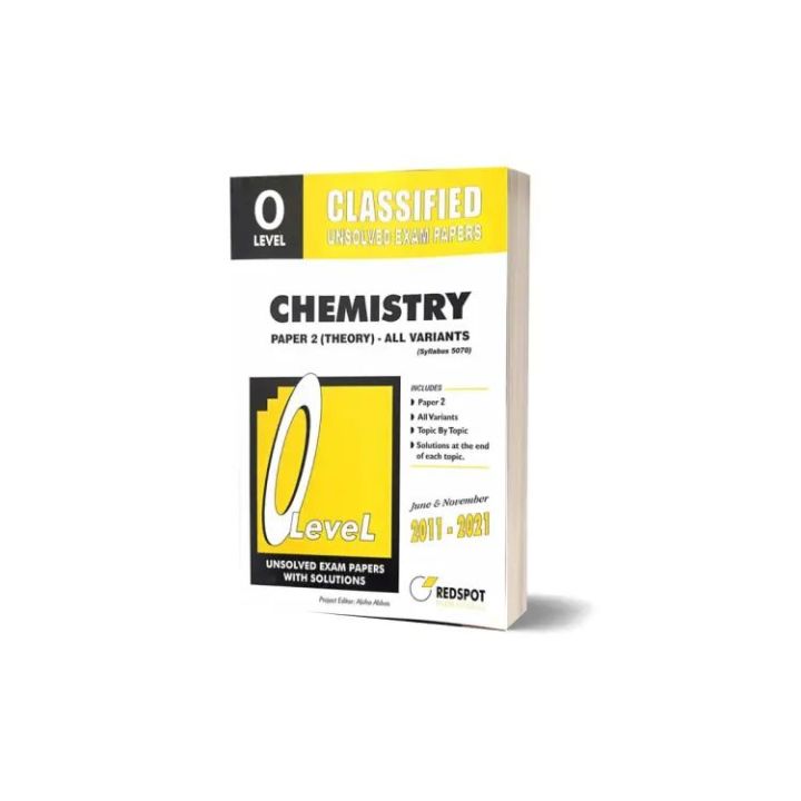 GCE O Level Classified Chemistry Paper 2 (Edition 2021) | Daraz.pk