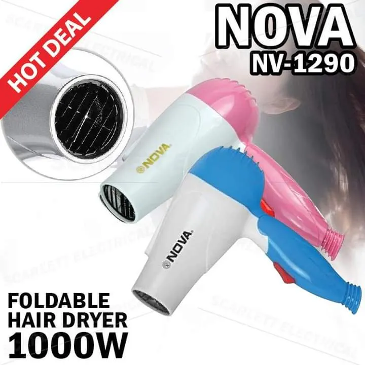 Nova NV-1290 professional hair dryer | Daraz.lk