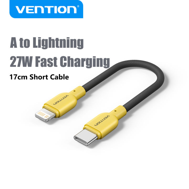 Vention Short USB C Cable 27W Fast Charger Cable for iPhone 14 13 Type ...