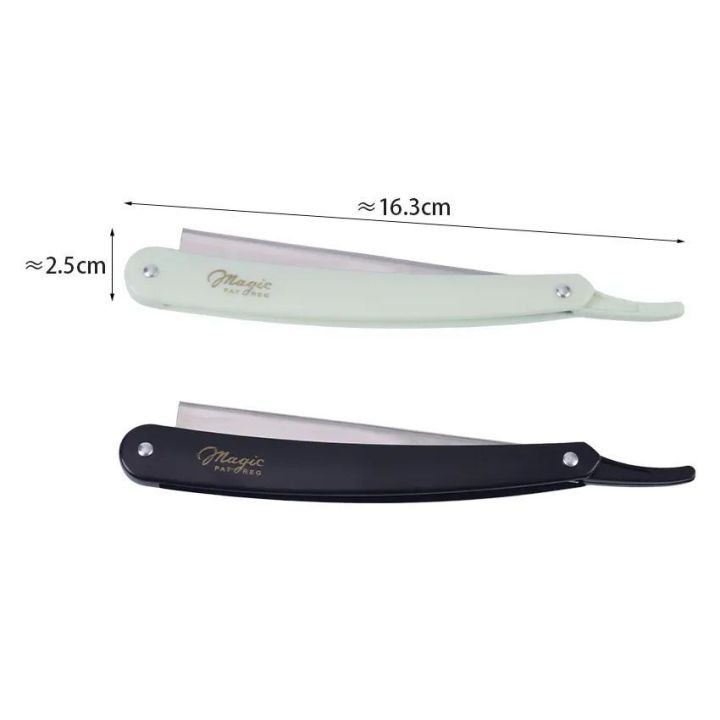 Professional Manual Shaver Straight Edge Stainless Steel Sharp Barber ...