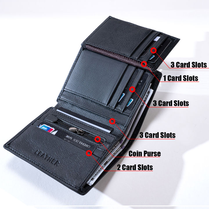 men's wallet Genuine Leather Wallets For Men Coin Purse Vintage ...