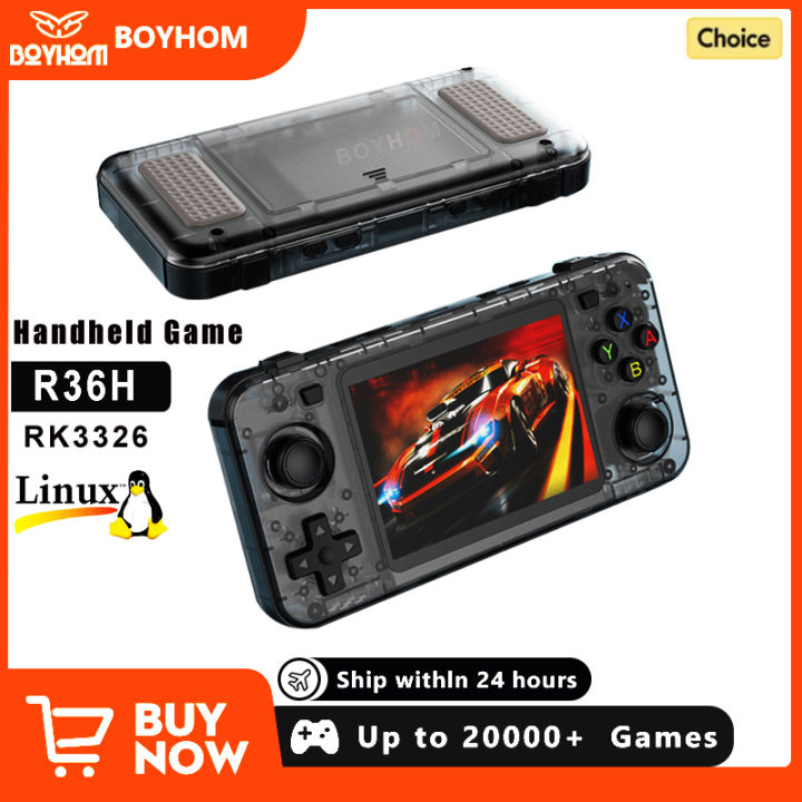 R36H Retro Handheld Video Game Console 3.5 Inch IPS Screen 10000+ Games ...